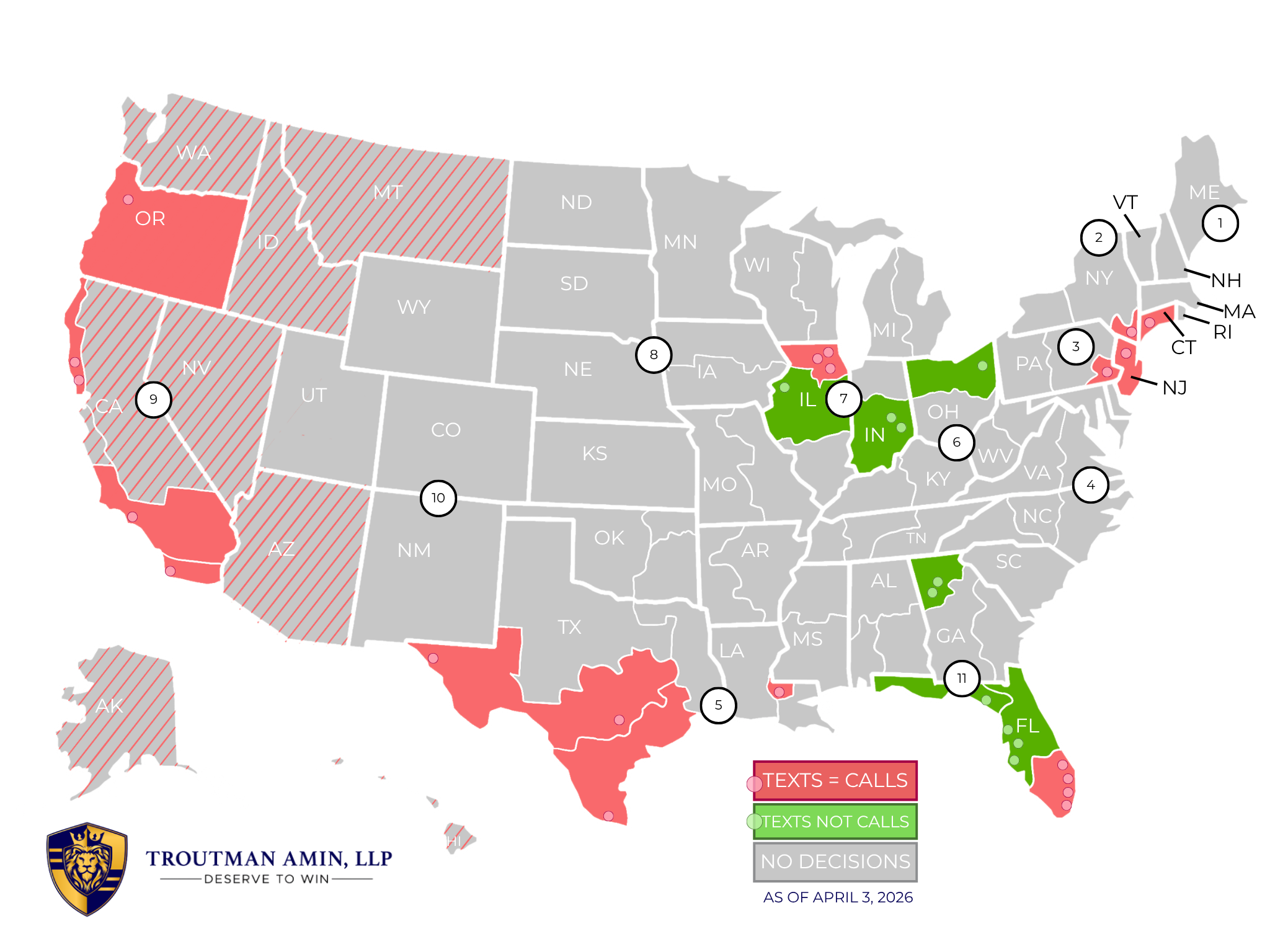 STALEMATE: Another Court Finds Texts Are Calls- But The Map Hasn't ...